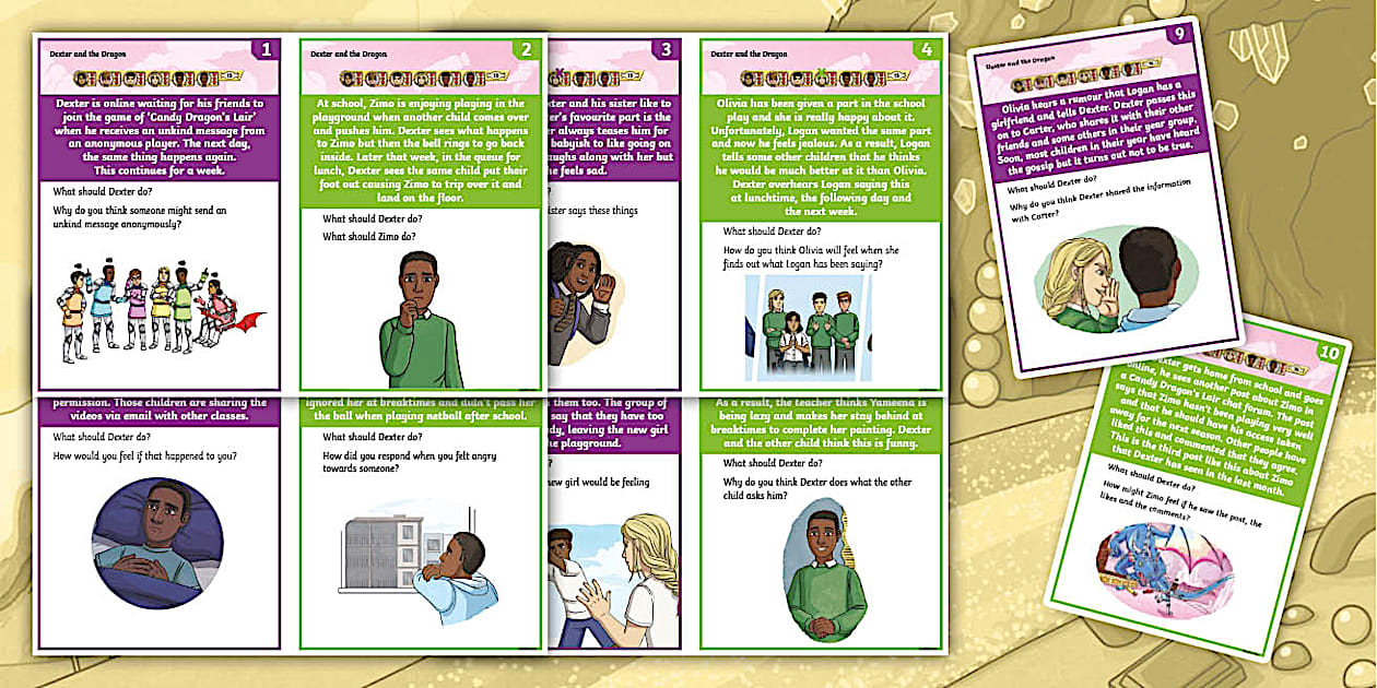 Stand Up To Bullying Activities | Scenario Cards | KS2